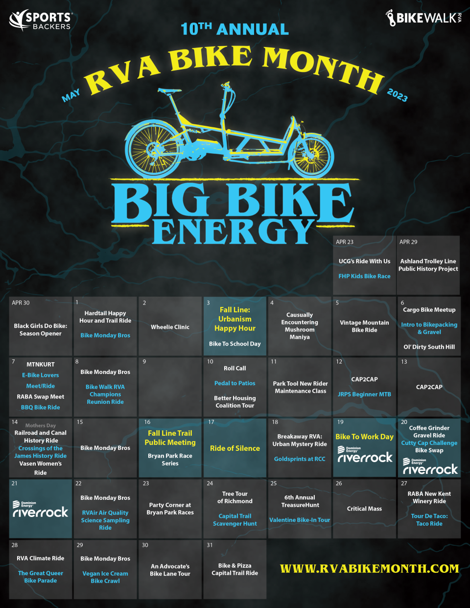 RVA Bike Month - 2023 - Sports Backers